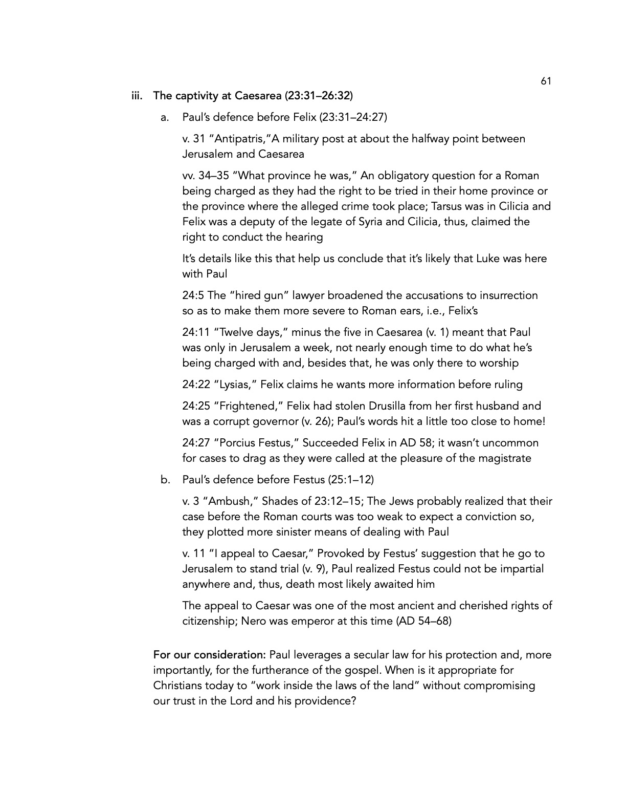 Paul on Trial ... and Again ... and Again: Acts 24–26 - OAKRIDGE BIBLE ...