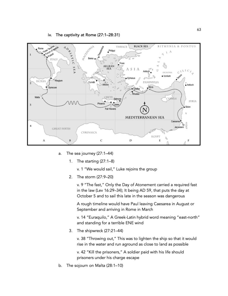 Well, That's One Way to Get to Rome: Acts 27–28 - OAKRIDGE BIBLE CHAPEL